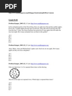 Math Kangaroo Grades 3 & 4 - Q's and Solutions From Years 1998-2019 | PDF