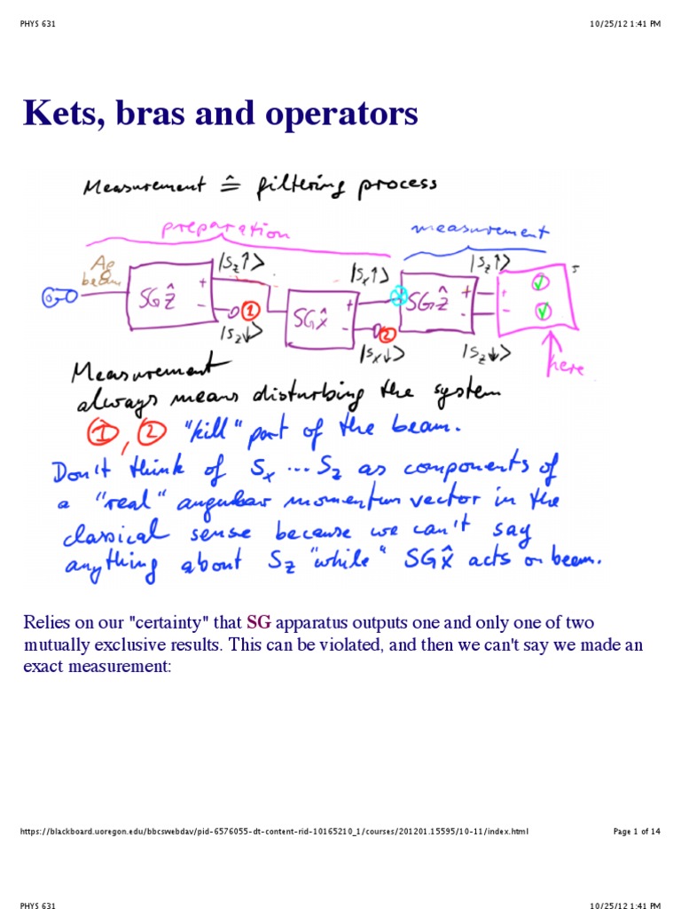 Kets, Bras and Operators | PDF | Polarization (Waves) | Spin (Physics)