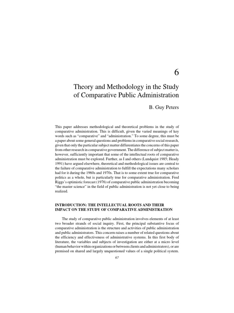 Comparative Public Administration | PDF | Public Administration | System Comparative Public Administration | PDF | Public Administration | System