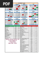Isha Lunar Calendar 2024 | PDF | Hindu Worship | Observances