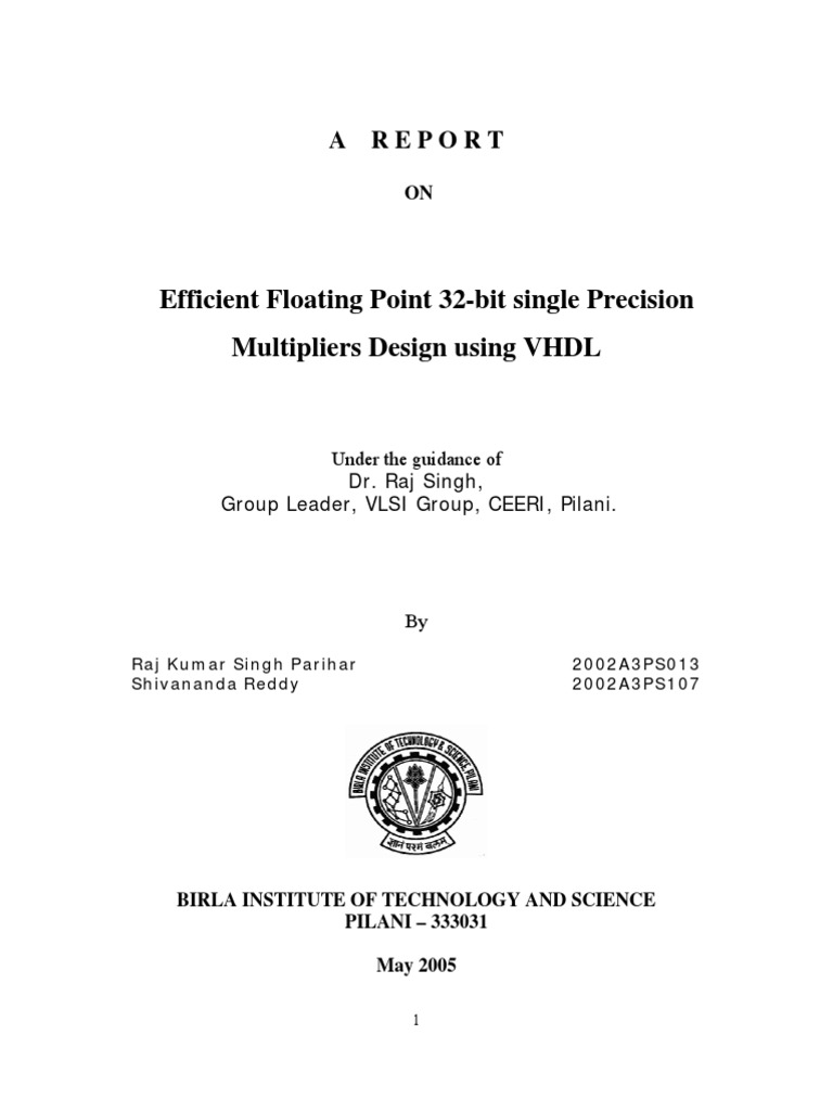 Floating Point Multiplier | PDF | Numbers | Theory Of Computation