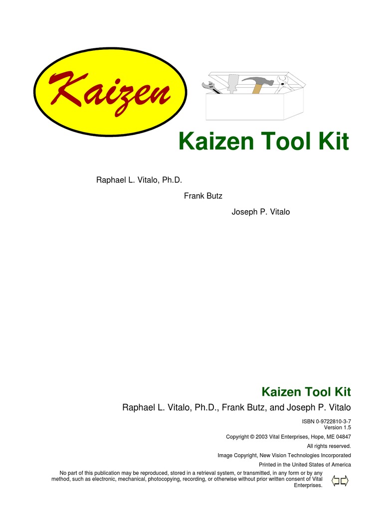 Kaizen Tool Kit | Experiment | Design