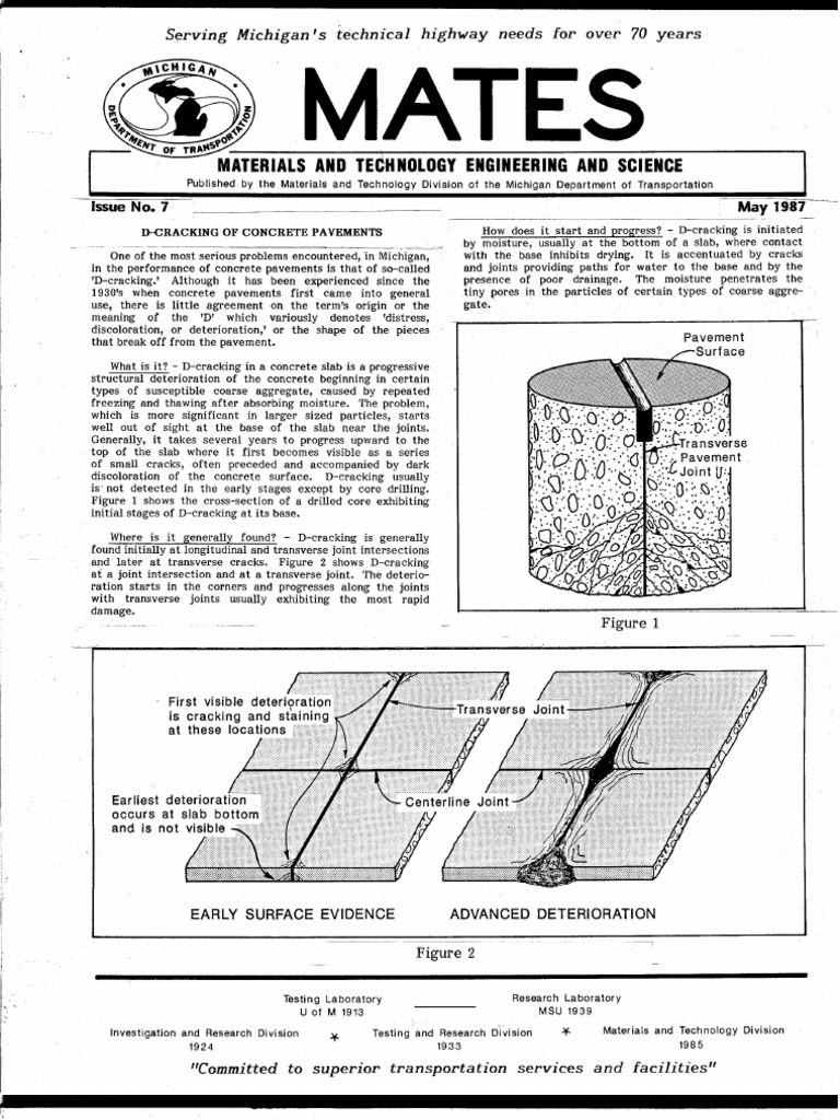 D Cracking of Concrete Pavement | Road Surface | Construction Aggregate