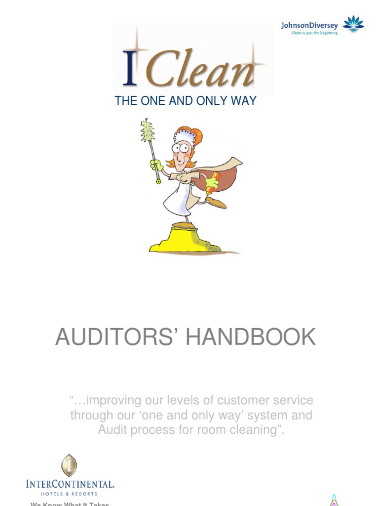 I Clean - Auditor's Handbook | PDF | Vacuum Cleaner | Audit