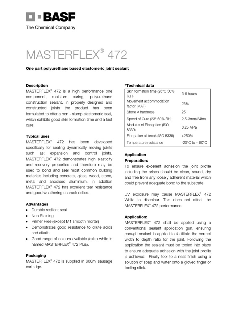 Masterflex 472 | PDF | Materials | Chemistry