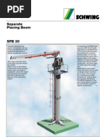 Schwing Placing Booms SPB | PDF | Crane (Machine) | Screw