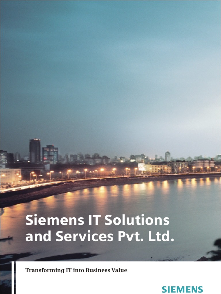 Siemens IT Solutions and Services Pvt. LTD.: Transforming IT Into ...