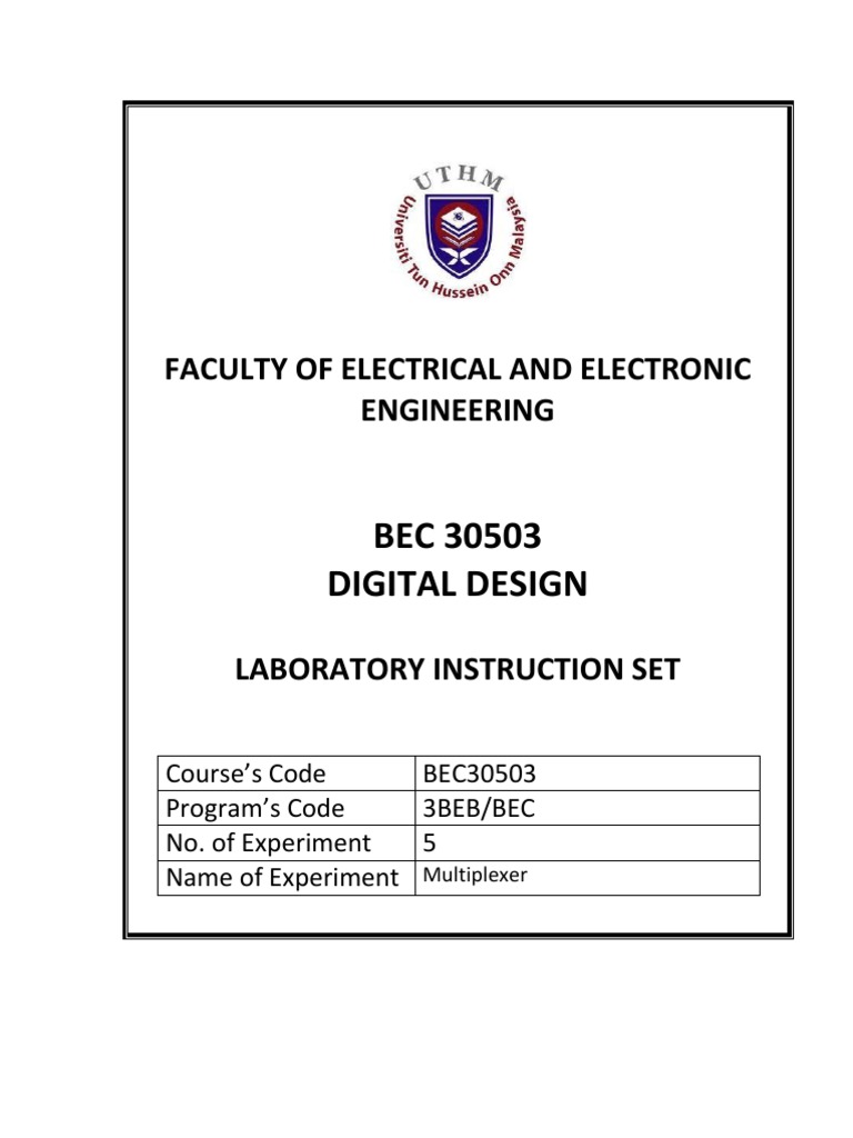 Lab 5 | PDF | Vhdl | Computer Engineering