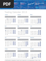 NYSE 2025 Trading Calendar Overview | PDF | Business | Stock Market