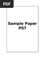 PST Past Papers Solved | PDF