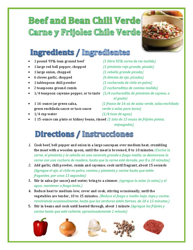 Chili Recipe | PDF | Religión y espiritualidad