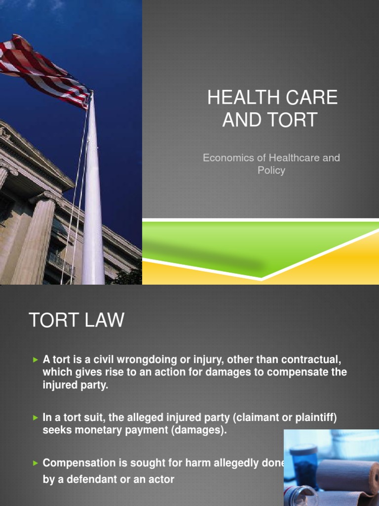 Helathcare and Tort Reform | PDF | Tort | Damages