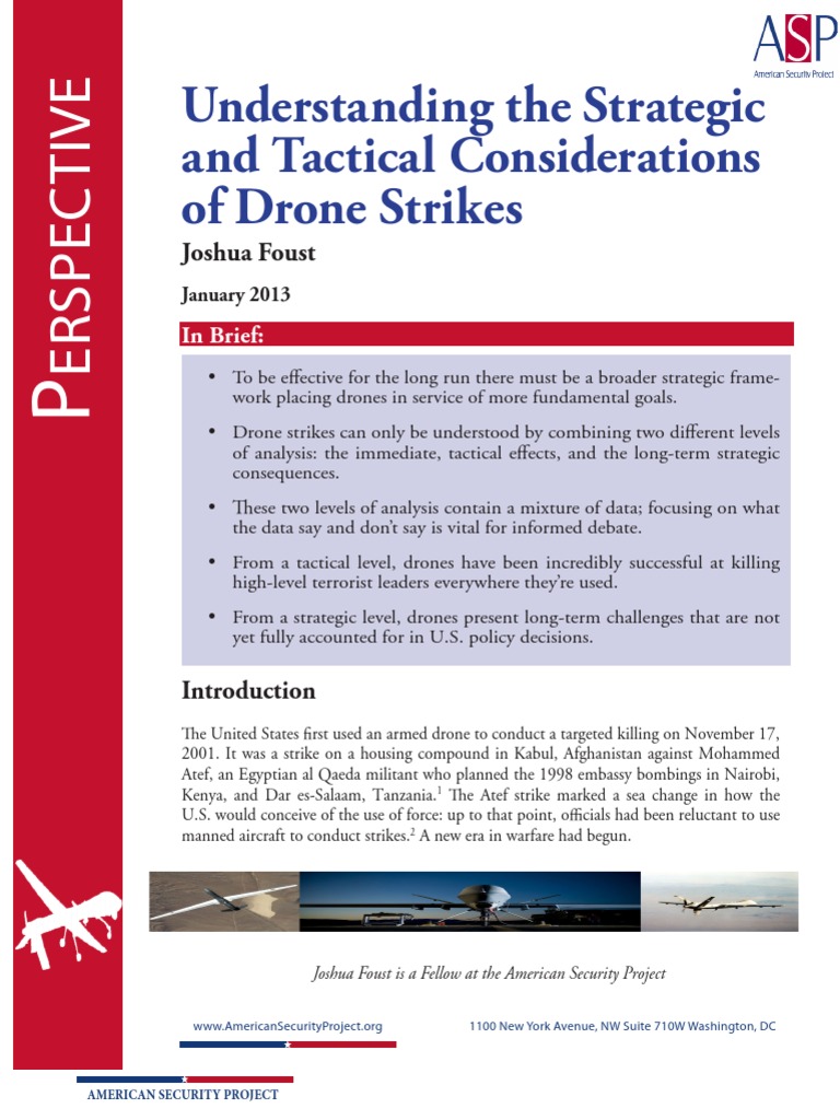 Analyzing Drone Strikes: Strategy vs. Tactics | PDF | Al Qaeda In The ...