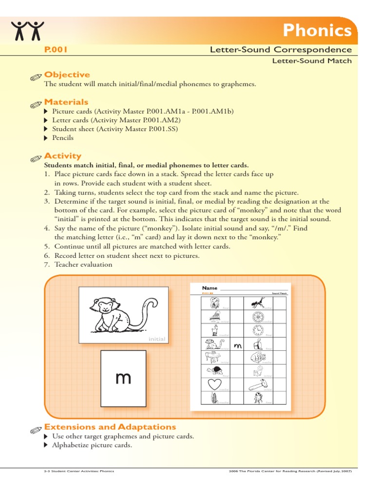 2nd and 3rd Grade Phonics Letter Sound Correspondence | PDF | Phonics ...