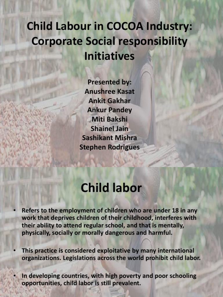 Child Labour in COCOA Industry | PDF | Fair Trade | Child Labour
