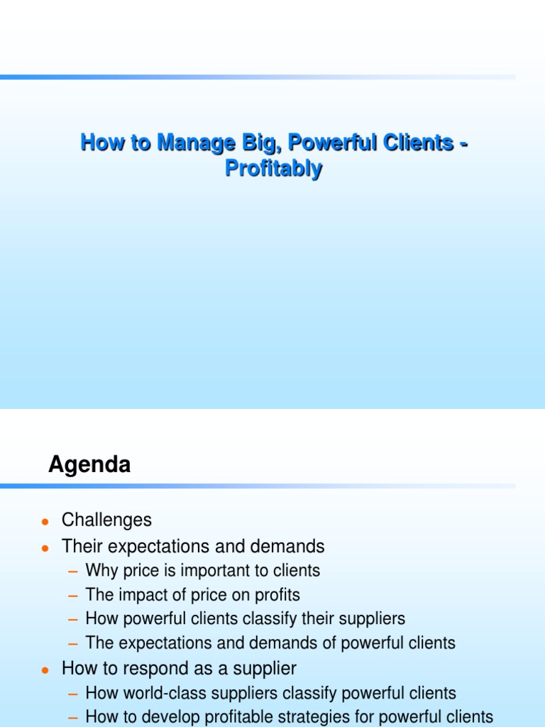 KAM - Key Account Management | PDF | Strategic Management | Sales