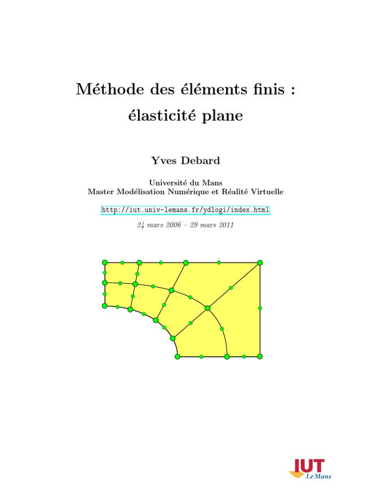 Methodes des éléments finis