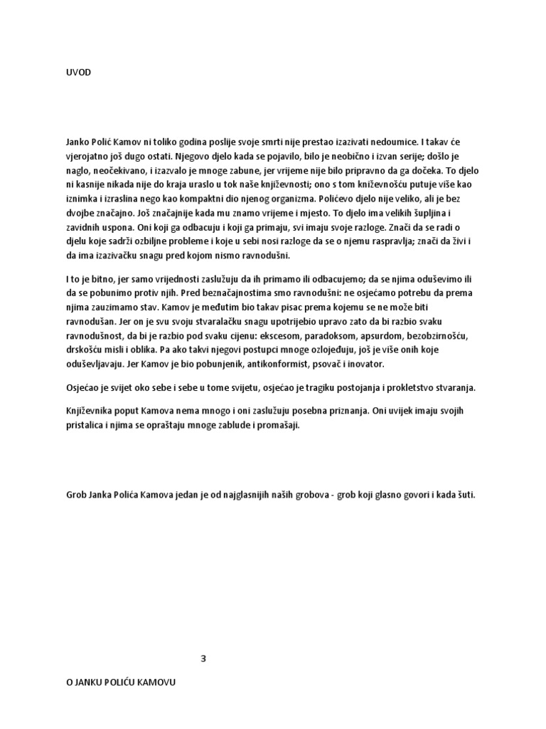 Janko Polić Kamov, Vitez Crne Psovke | PDF