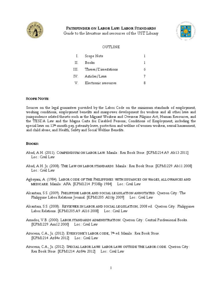 Pathfinder On Labor Standards | PDF | Employment | Labour Law