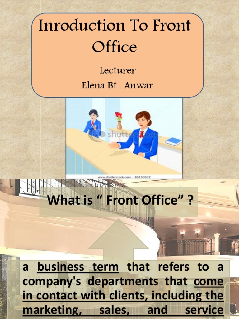 Introduction to Front Office Operations | PDF | Employment | Economies