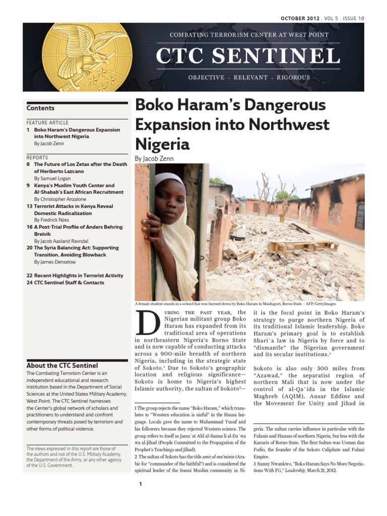 Boko Haram's Dangerous Expansion Into Northwest Nigeria: by Jacob Zenn ...