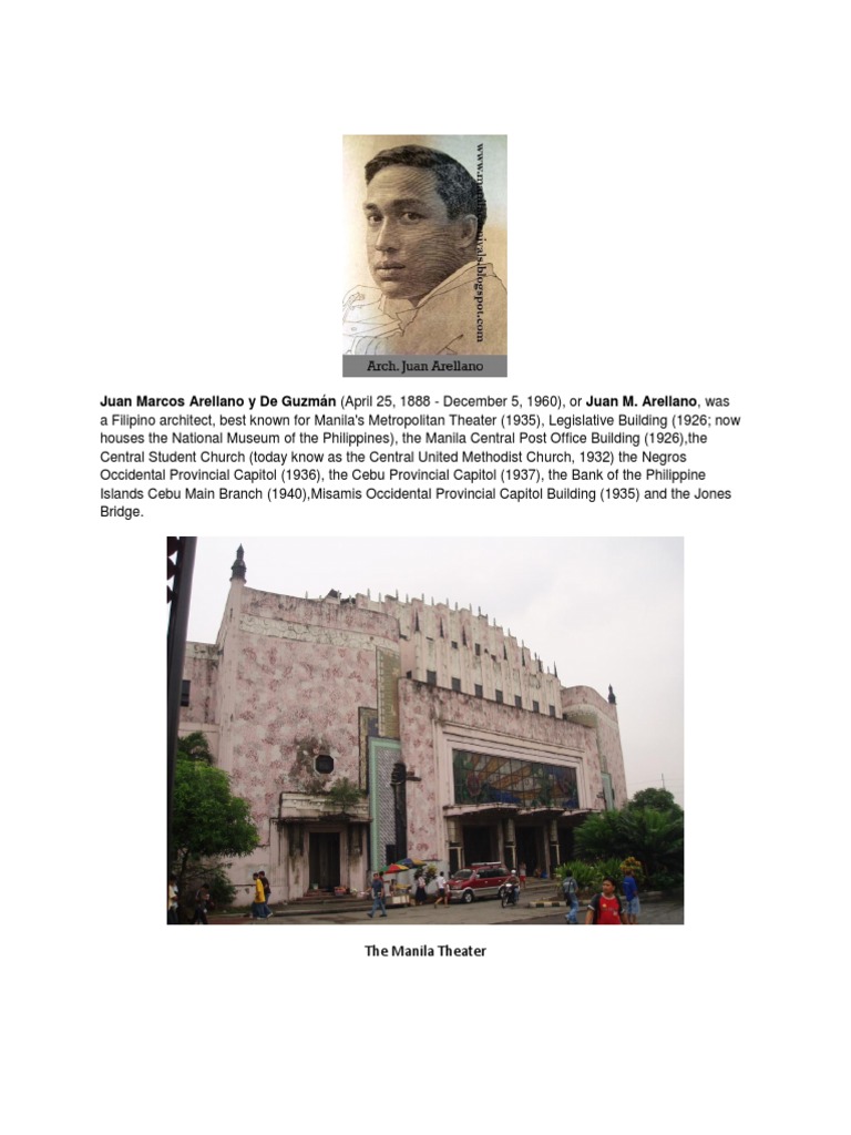 Notable Filipino Architects and Works | PDF | Philippines | Metro Manila