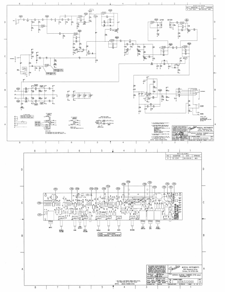 Fender Frontman-25r Guitar Amplifier Schematic | PDF