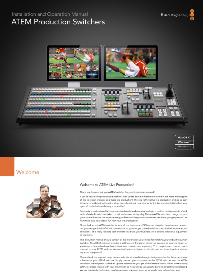 ATEM Production Switchers Operation Manual | PDF | Ip Address ...