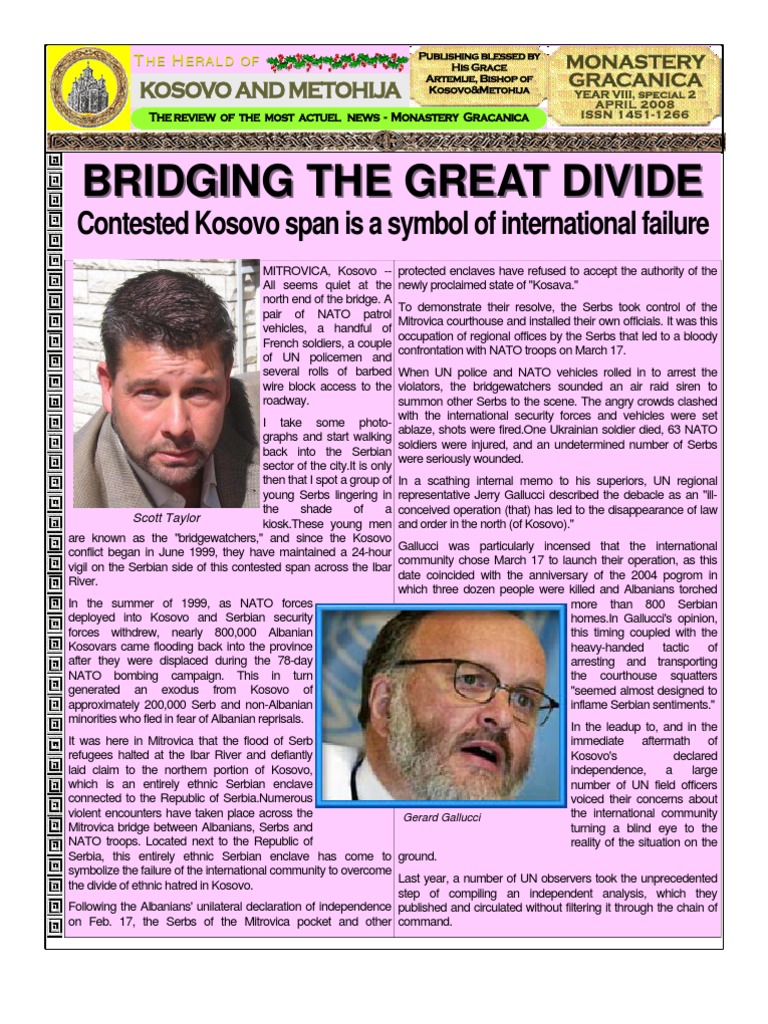 Bridging The Great Divide | PDF | Kosovo | Serbia