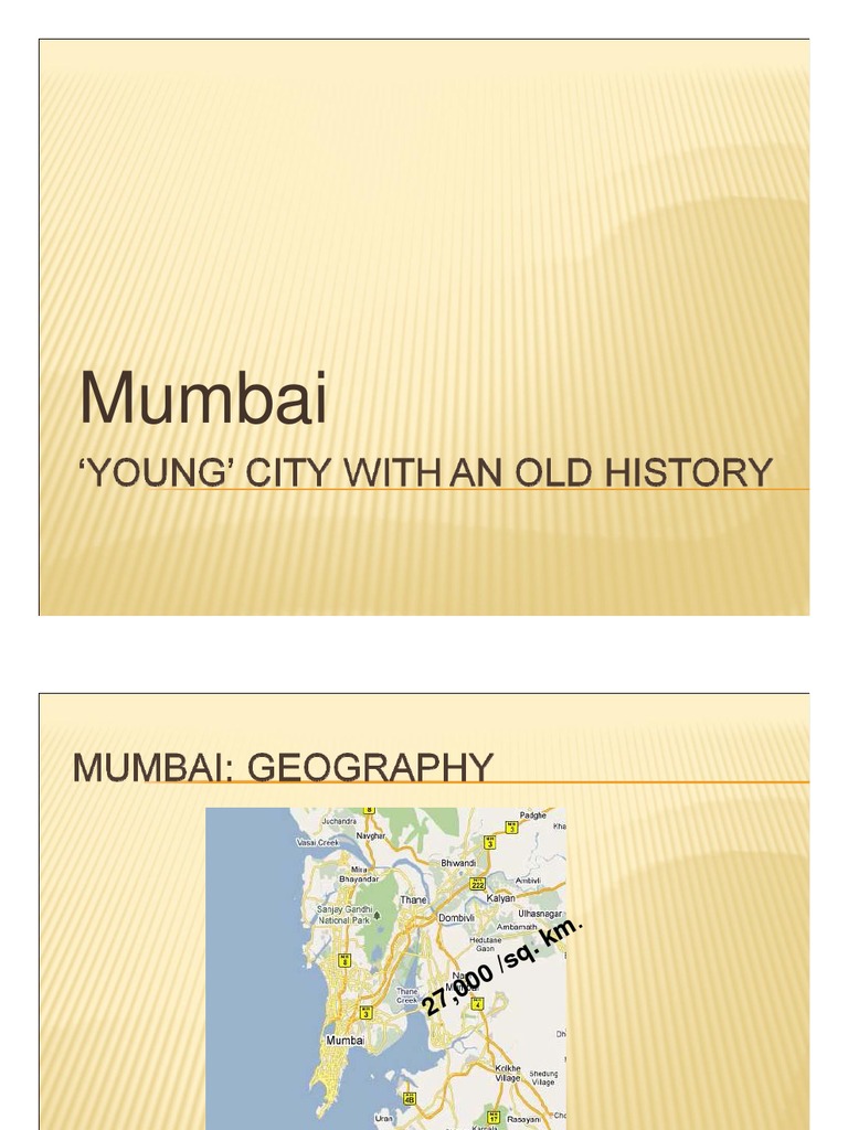 Presentation On Mumbai | PDF | Mumbai | Demographics Of India
