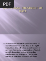 Statistical Treatment of Data