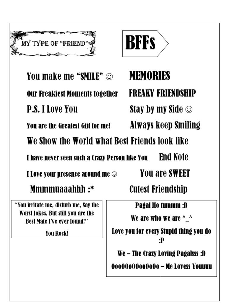 Friendship Text | PDF | Poetry