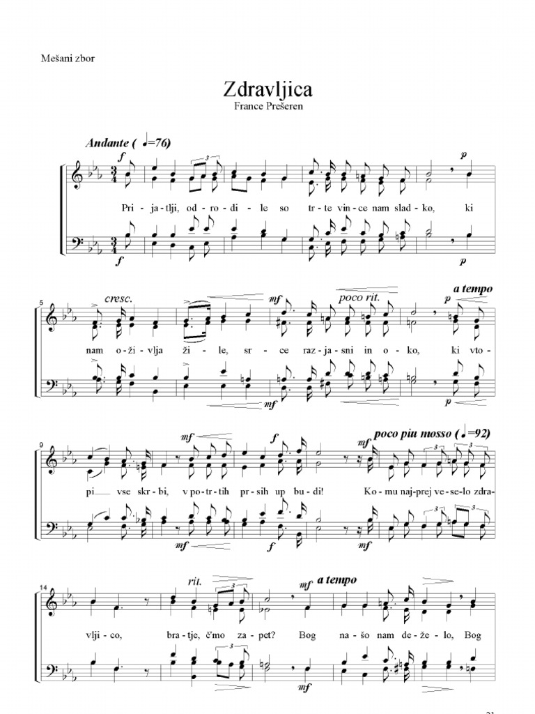 Zdravljica | PDF