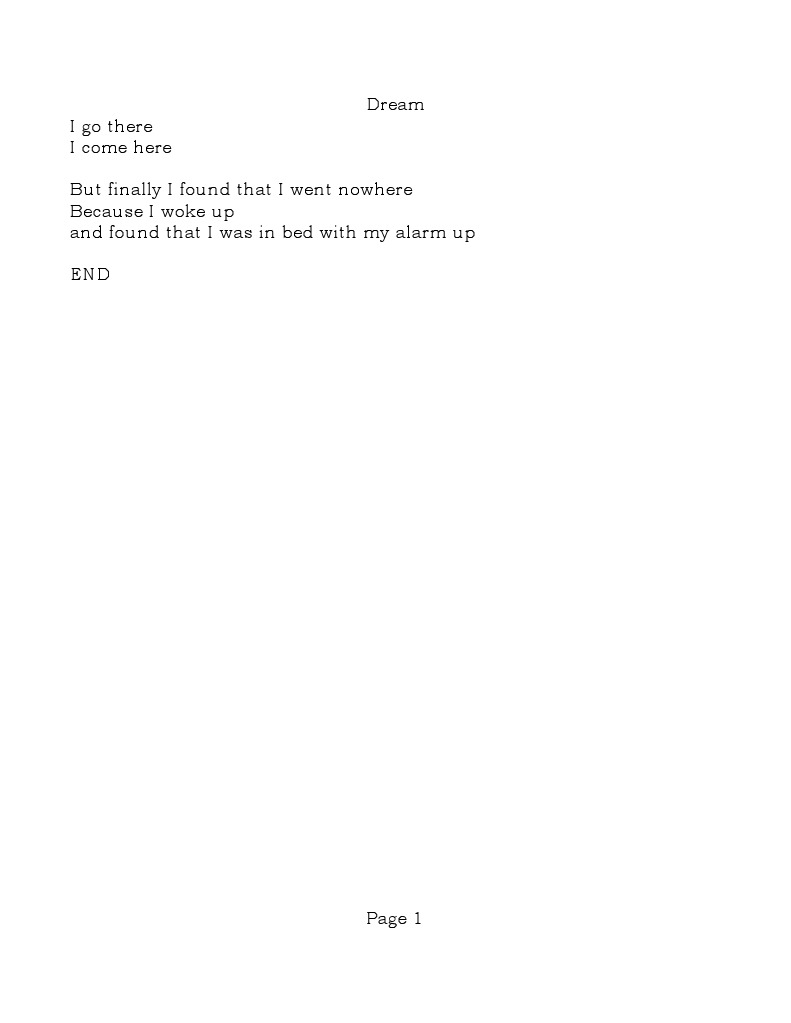 Dream | PDF | Poetry