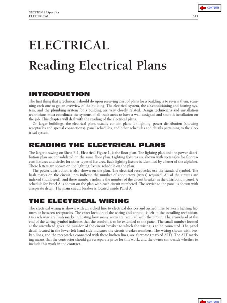 ELECTRICAL Reading Electrical Plans | PDF | Electric Current ...