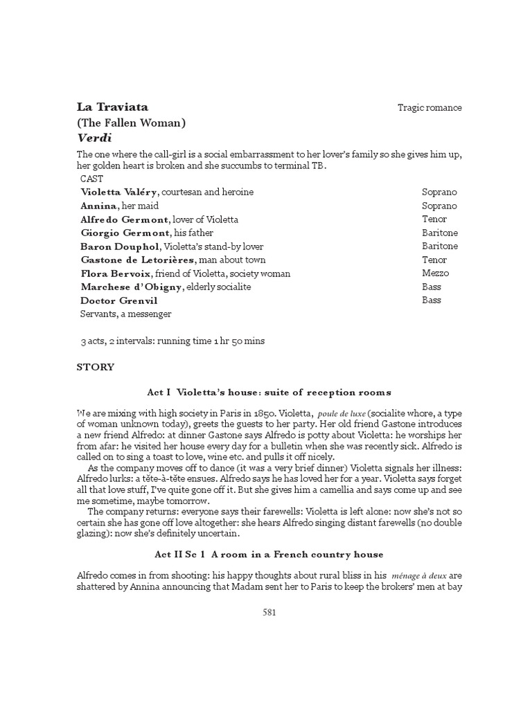 Denis Forman's Good Opera Guide - La Traviata by Verdi | PDF | La ...