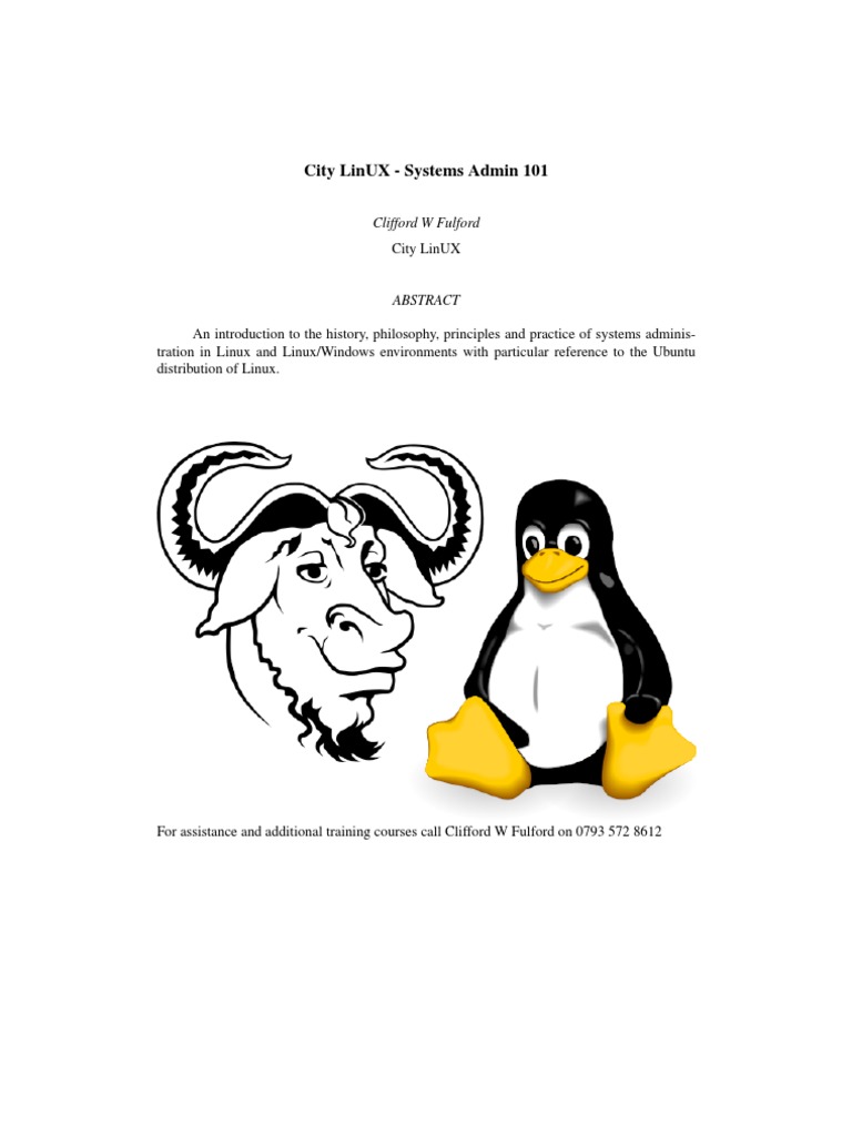 Introduction To Linux Systems Administration Pdf Linux Command Line Interface
