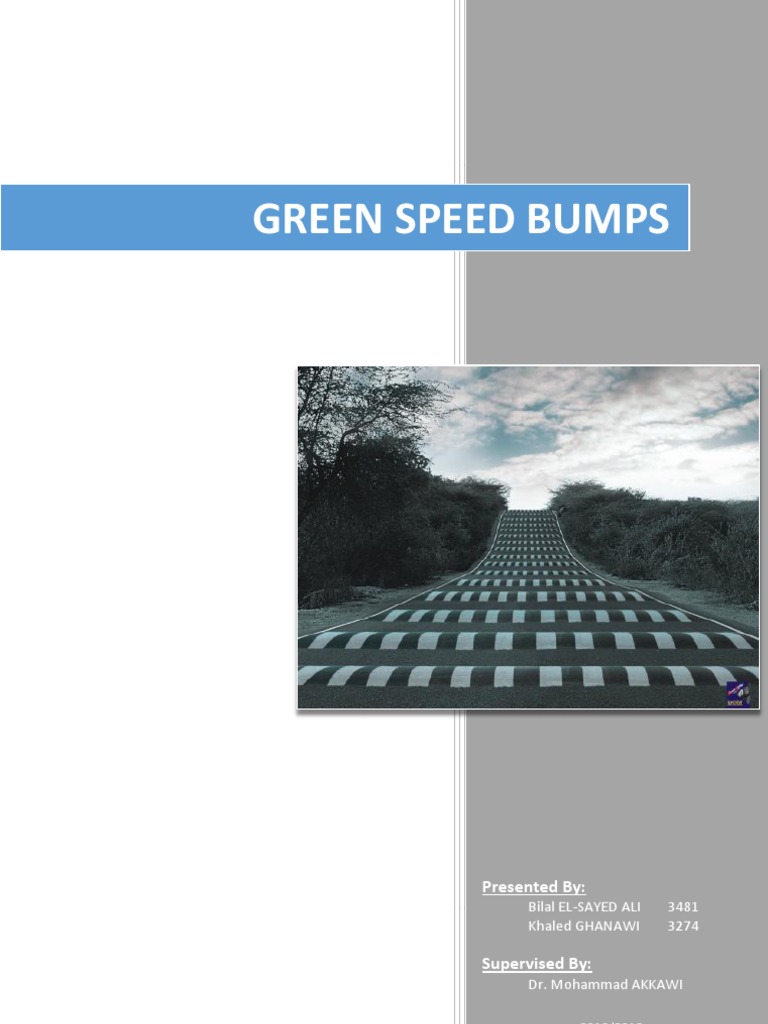 Energy Production Using Speed Bumps | PDF | Power Station | Electric ...