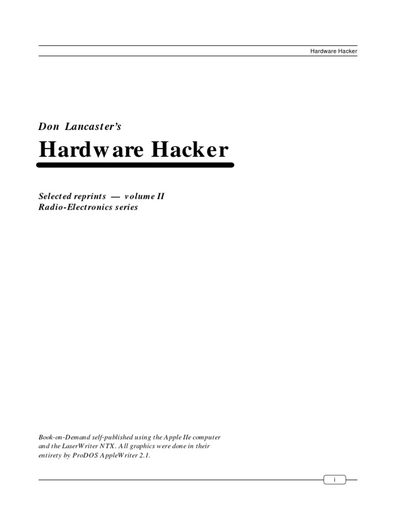 Hardware Hacker 1 | PDF | Superconductivity | Detector (Radio)