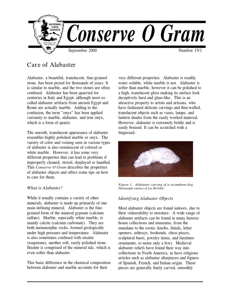 Care of Alabaster | Download Free PDF | Materials | Nature