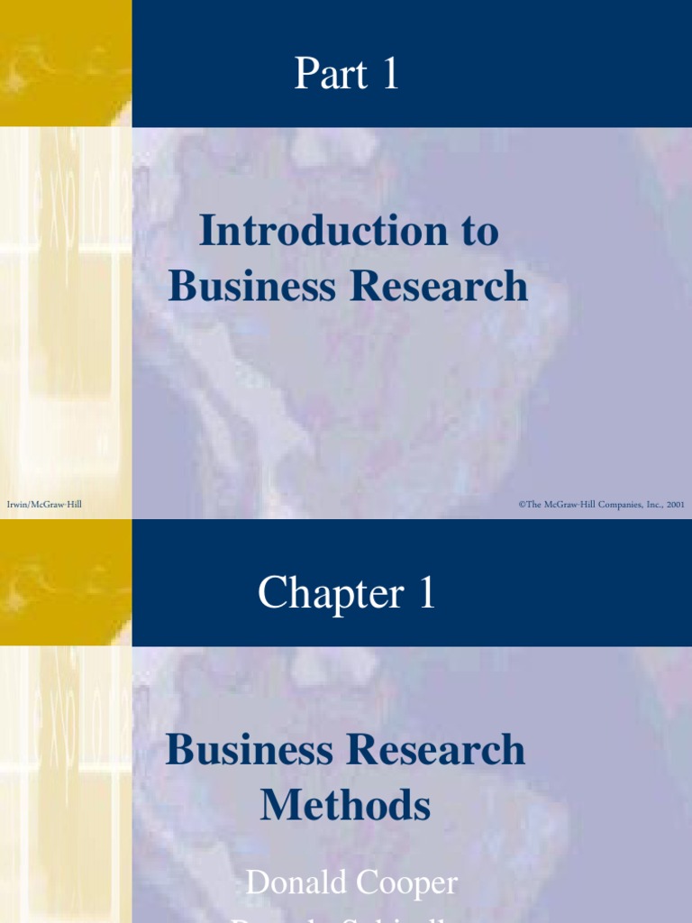 Introduction To Business Research: ©the Mcgraw-Hill Companies, Inc ...
