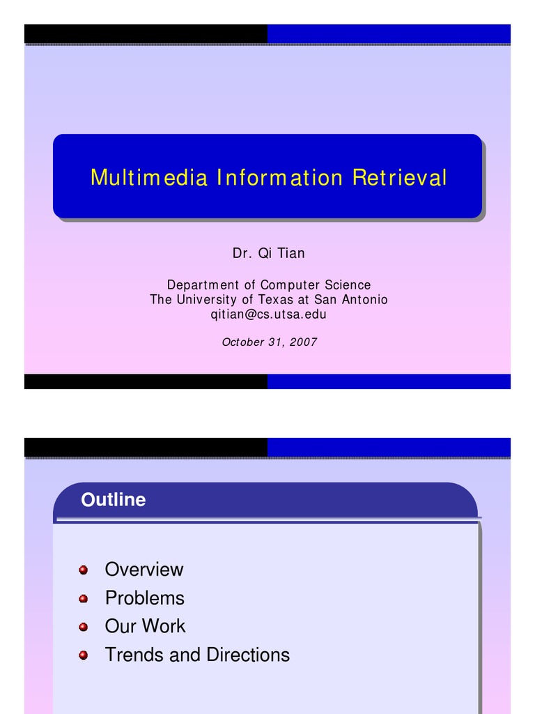 Multimedia Information | PDF | Multimedia | Information Retrieval