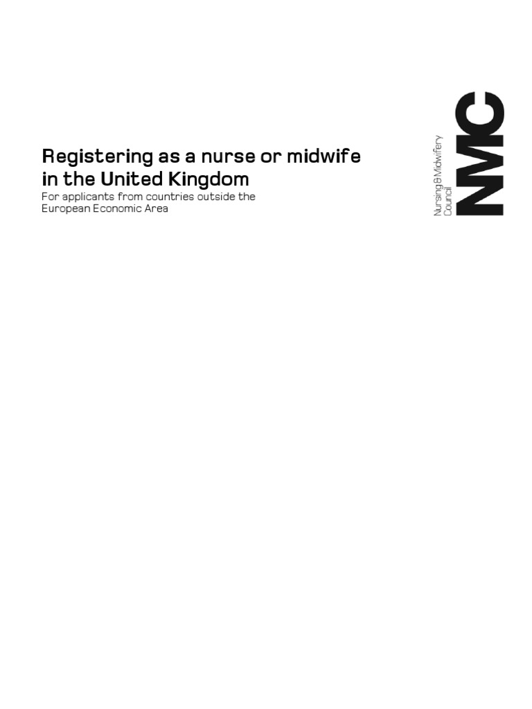 NMC Registration | PDF | Midwife | Midwifery