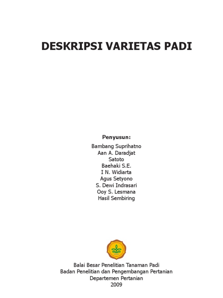 Deskripsi Varietas Padi | PDF
