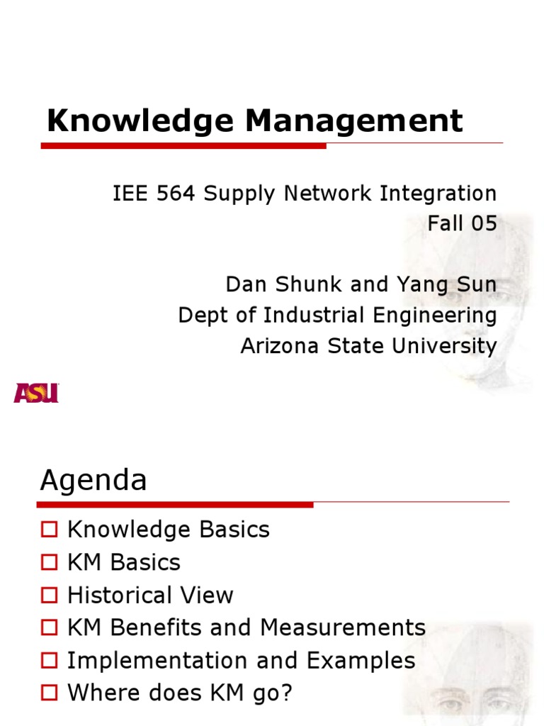 IEE 564 Knowledge Management New. | PDF | Tacit Knowledge | Knowledge Management