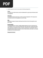 Physical Inventory Count Memo: Roles and Responsibilities (See Roles ...