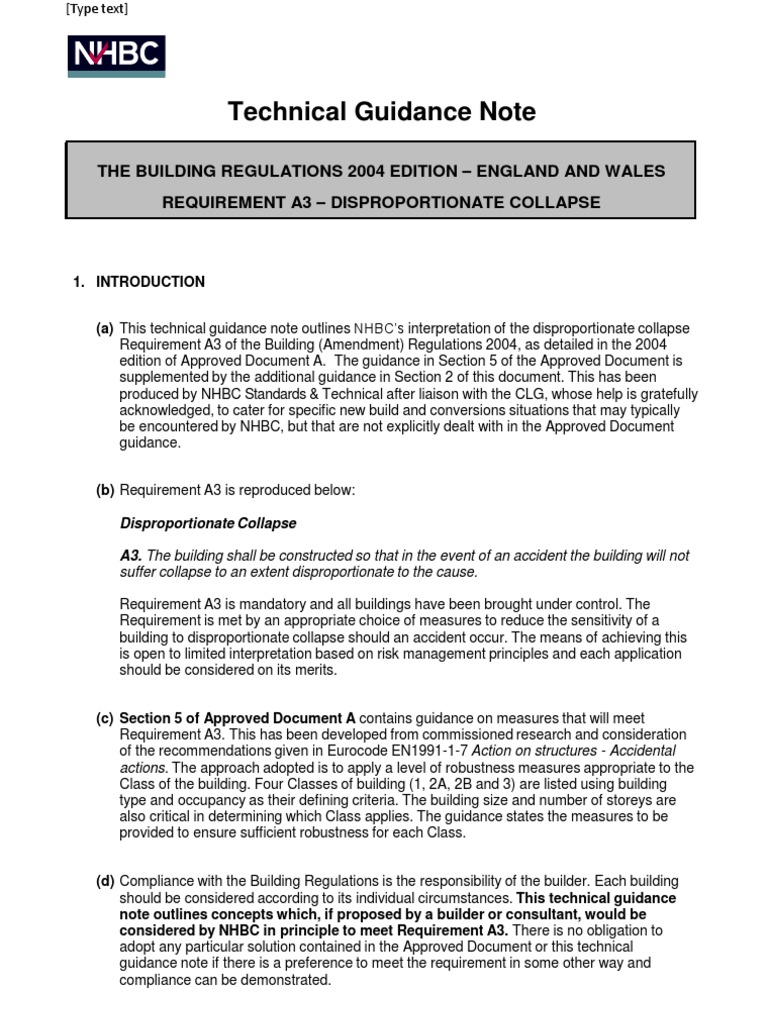 NHBC Technical Guidance Note | PDF