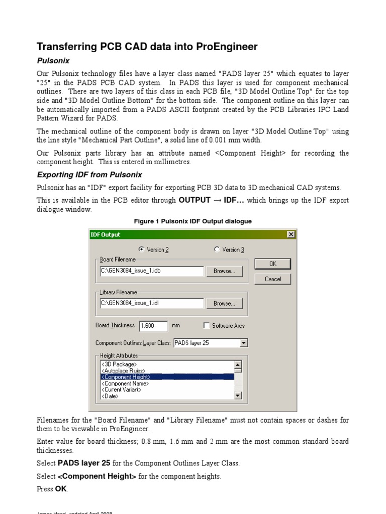 Transferring PCB CAD Data Into ProE | PDF | Printed Circuit Board | 3 D ...