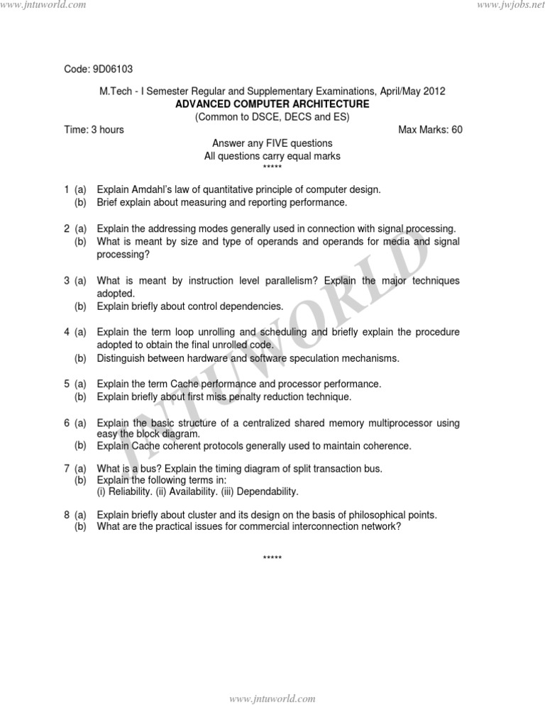 Question Paper | PDF | Computers