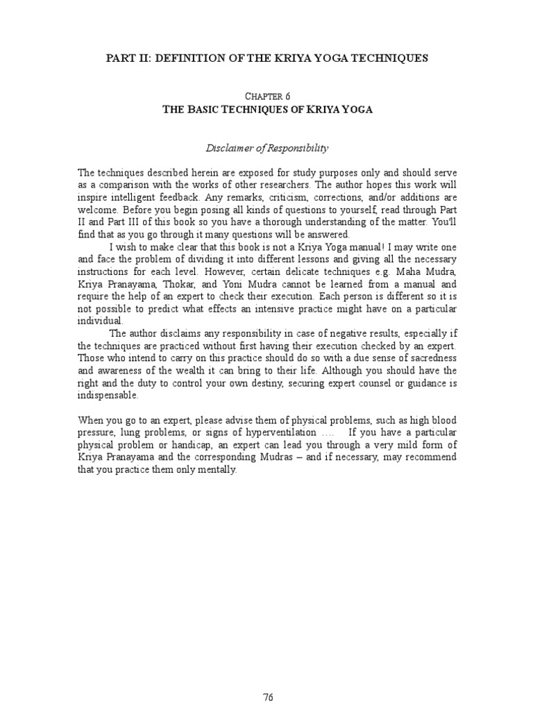 Kriya Yoga Book Part II | PDF | Chakra | Breathing
